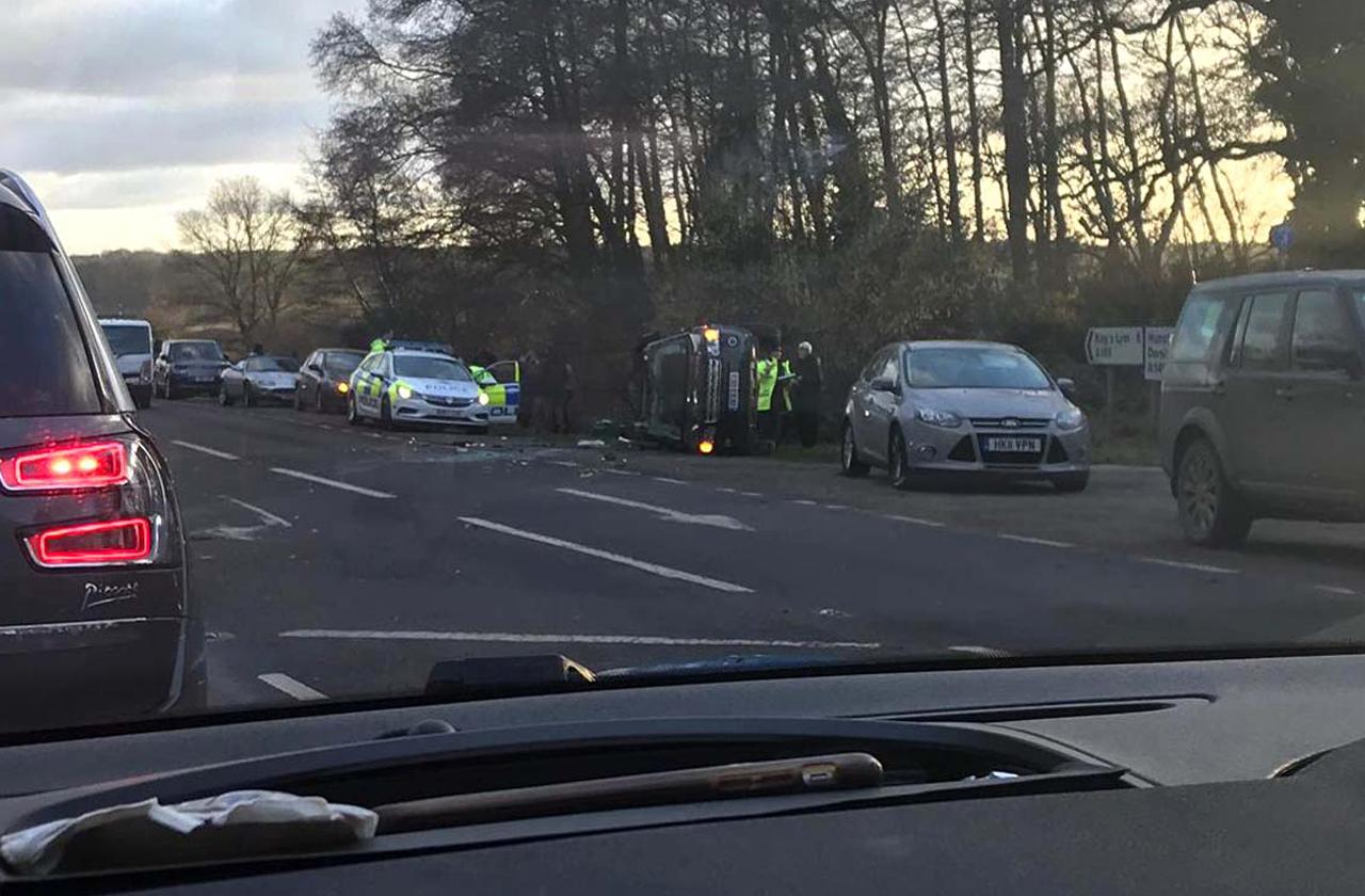 Shocking Photos Of Prince Philip's Car Crash Horror