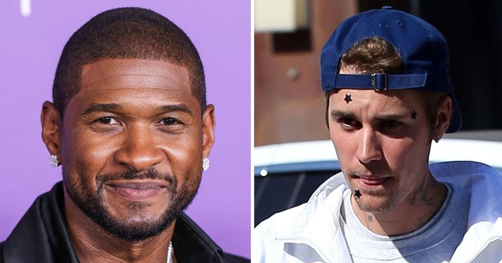 Usher Justin Bieber Clash At Oscars Bash Pop Star Smackdown
