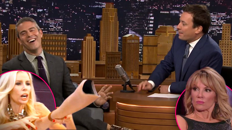 ‘I’ve Never Seen Someone Throw A Leg,’ Jimmy Fallon Tells Andy Cohen Of ...