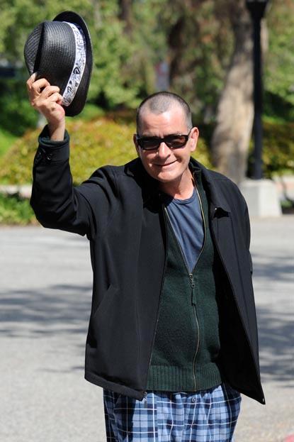 Charlie Sheen Reveals His New Look - A Shaved Head!
