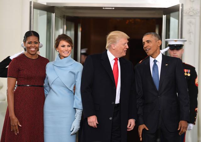 Melania Trump Channels Jackie O. For White House Meeting With The Obamas