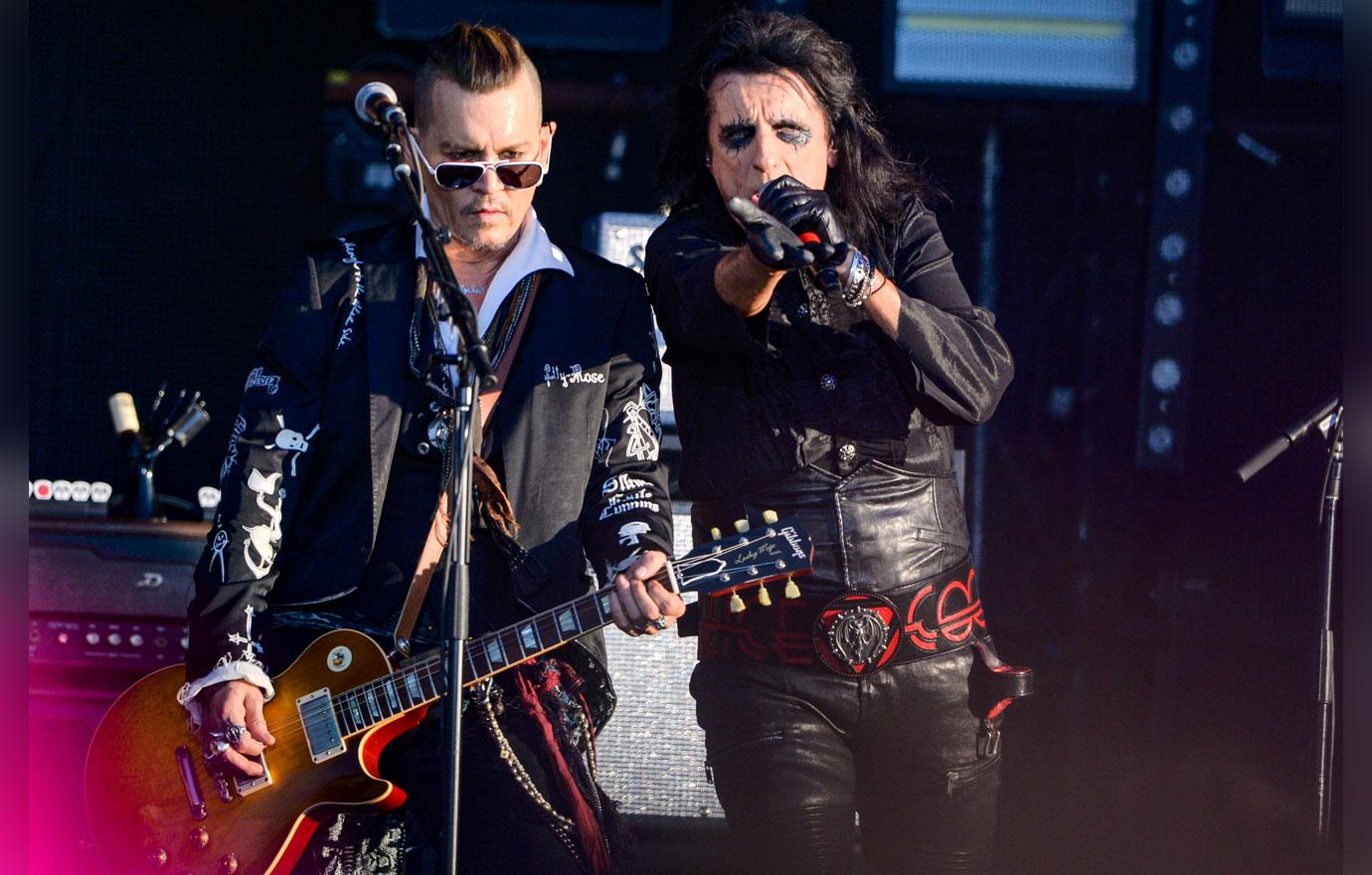 Johnny Depp Performs After Booze Bender Revelations