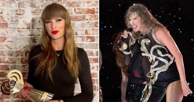 Taylor Stirs Frenzy With Snake Necklace At iHeartRadio Music Awards