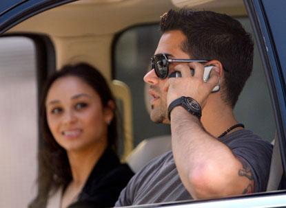 Celebs Caught On The Phone or Texting While Driving.