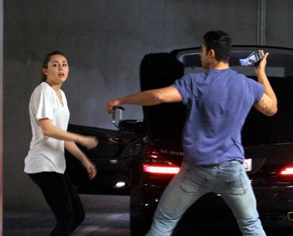 PHOTOS: Angry Miley Cyrus Confronts Paparazzi -- Two Days In A Row!