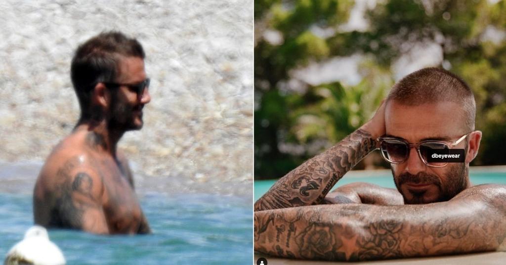 David Beckham Swims In The Buff In His Garden Lake Which Has A Wall To ...