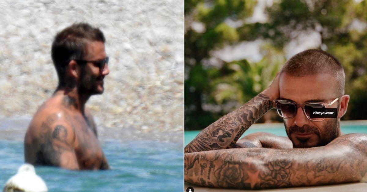 David Beckham Swims In The Buff In His Garden Lake Which Has A Wall To ...