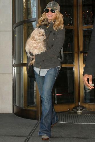 Jessica Simpson and her dog Daisy