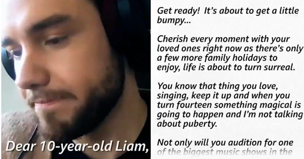WATCH: Liam's Letter To His Younger Self: 'It’s About To Get Bumpy'