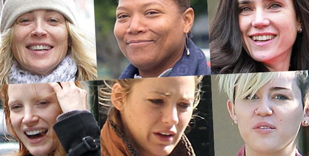 Yikes! 10 Stars Caught Without Makeup