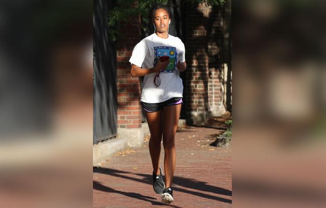 Malia Obama Goes For A Jog In Tiny Shorts Around Harvard