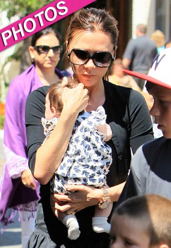 Victoria Beckham Takes Baby Harper To Her First Movie