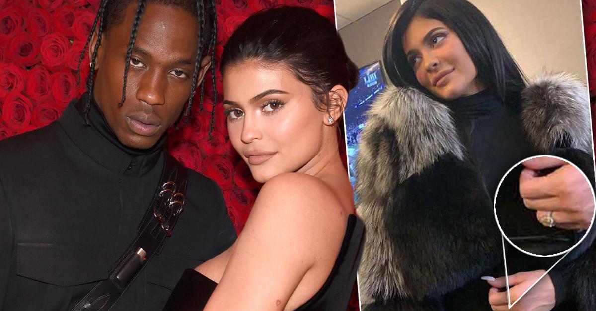 Travis Scott Posts Photo Of Kylie Jenner Wearing Diamond Ring Amid ...