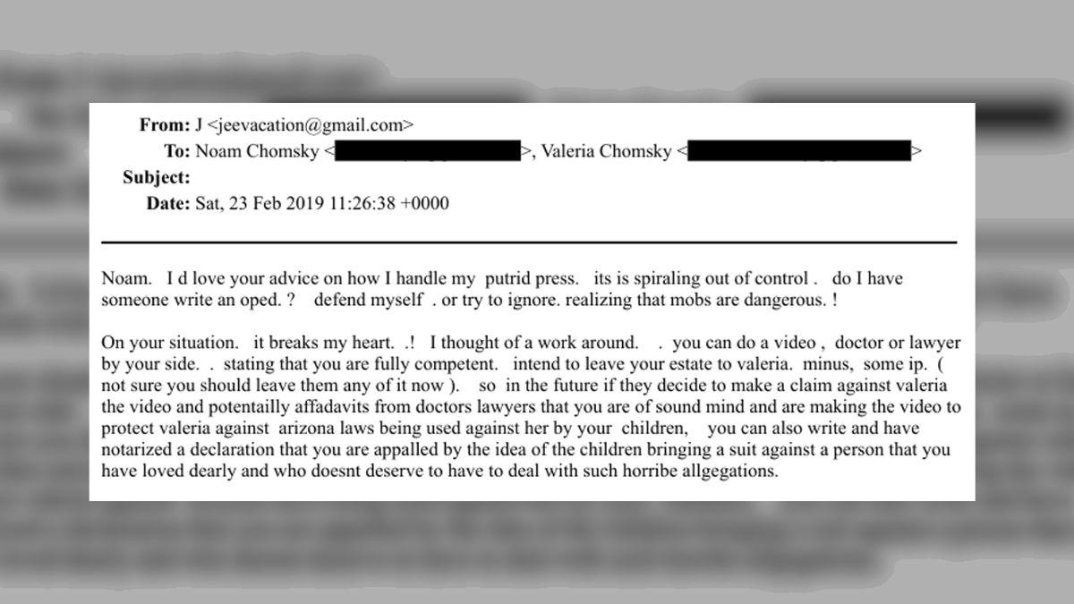 EXCLUSIVE: Noam Chomsky Legacy in Tatters Over Epstein Sympathy Emails