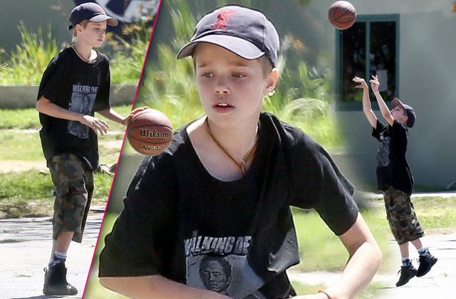 [PICS] Shiloh Jolie-Pitt Plays Basketball Amid Brad Pitt & Angelina ...