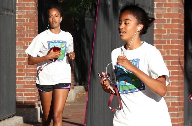 Malia Obama Goes For A Jog In Tiny Shorts Around Harvard