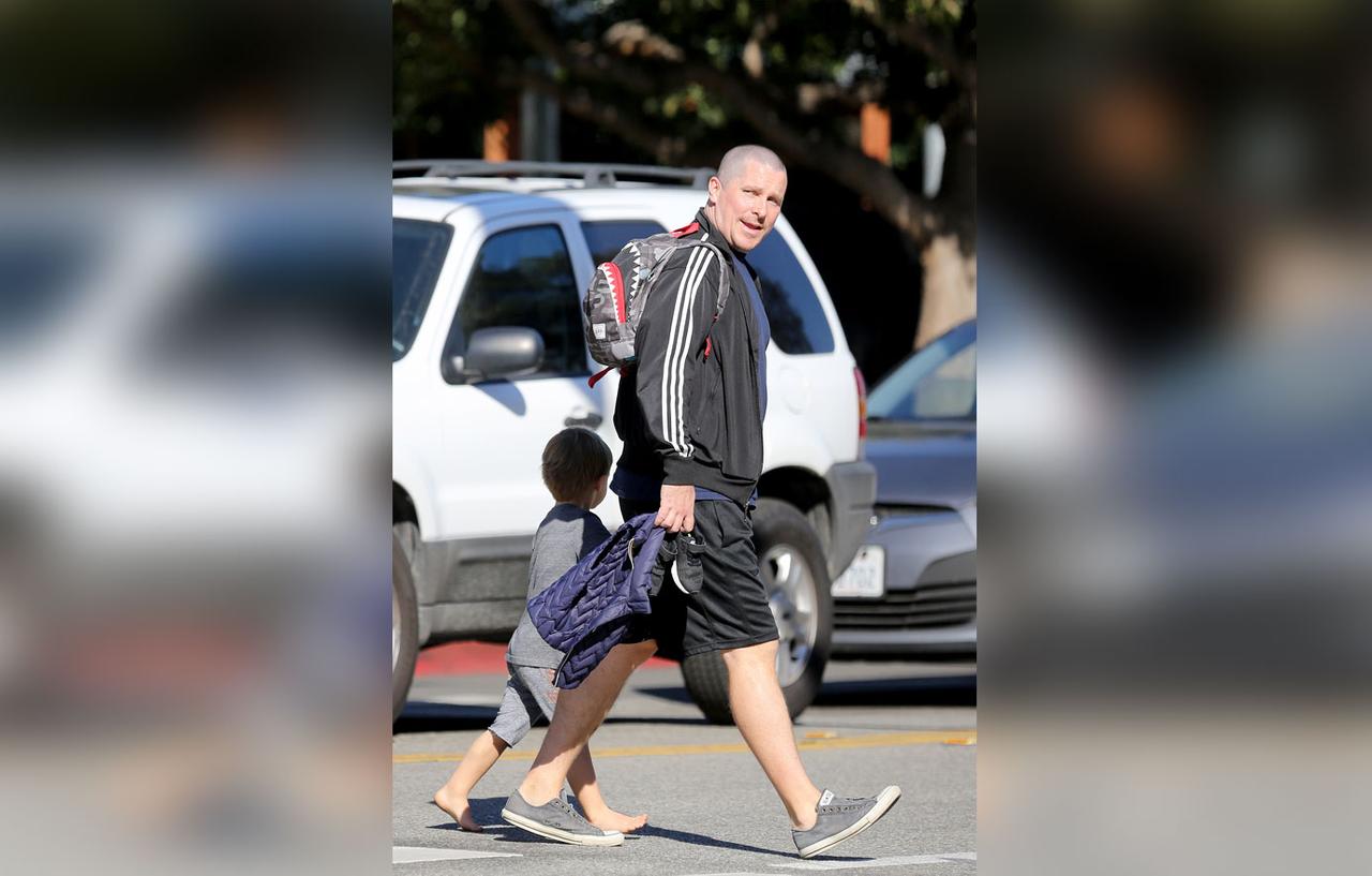 Christian Bale Shows Off Weight Gain & Shaved Head In New Photos