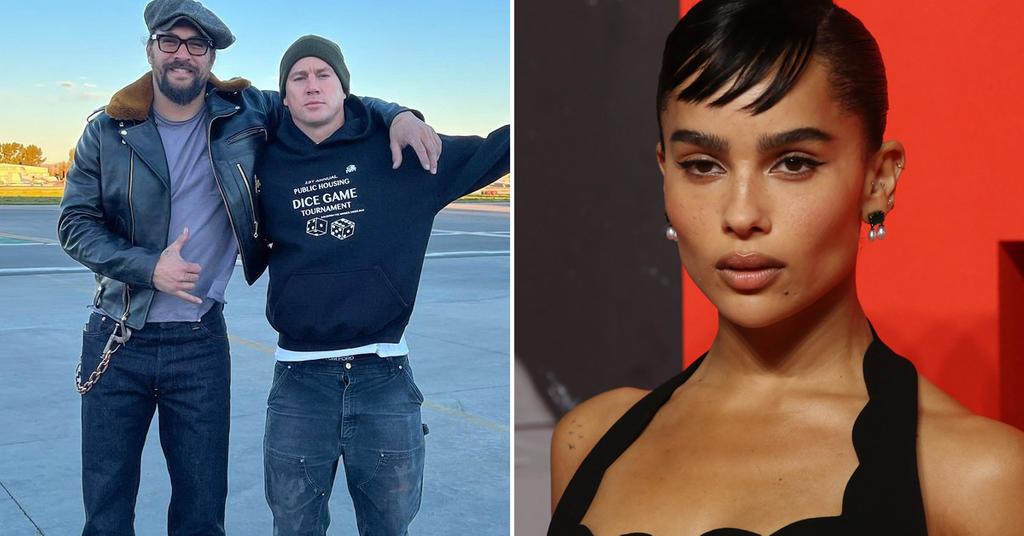 Jason Momoa And Channing Tatum Jet Off To Attend Zoe Kravitz's 'Batman ...