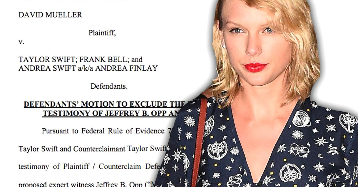 Taylor Swift Battles DJ David 'Jackson' Mueller In Court Documents