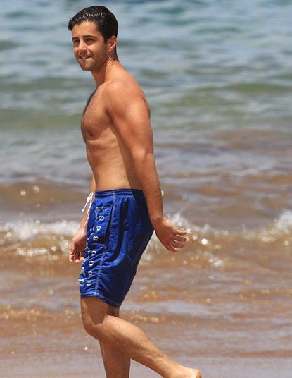 Josh Peck Gets His Pecks Out At The Beach