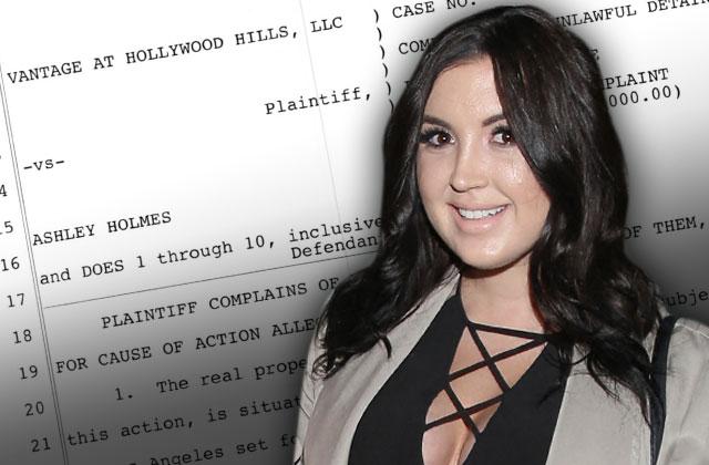 Out Of Here! Ashlee Holmes Once Evicted From Trendy L.A. Apartment