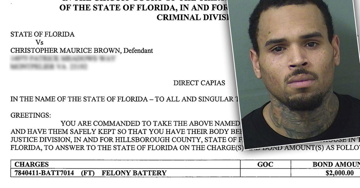 Chris Brown Warrant Revealed: Singer Arrested For Allegedly Punching ...