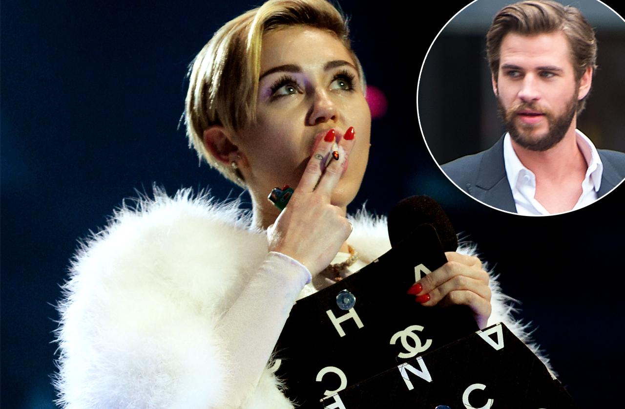 Pot-Puffing Miley Cyrus' Wedding Plans Go Up In Smoke