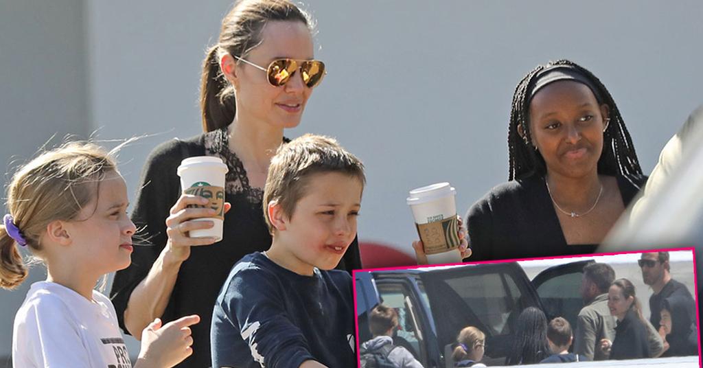 Angelina Jolie & Family Spend Time In New Mexico While She Shoots Movie