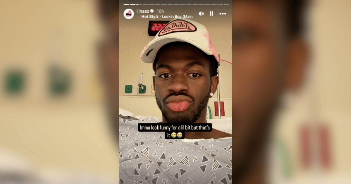 Lil Nas X Says He 'Lost Control' of Half His Face in Video From Hospital