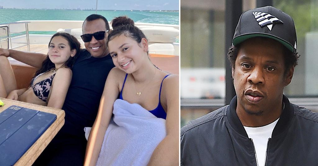 A-Rod Takes Teen Daughters Shopping Before Jumping On Chopper To Party ...