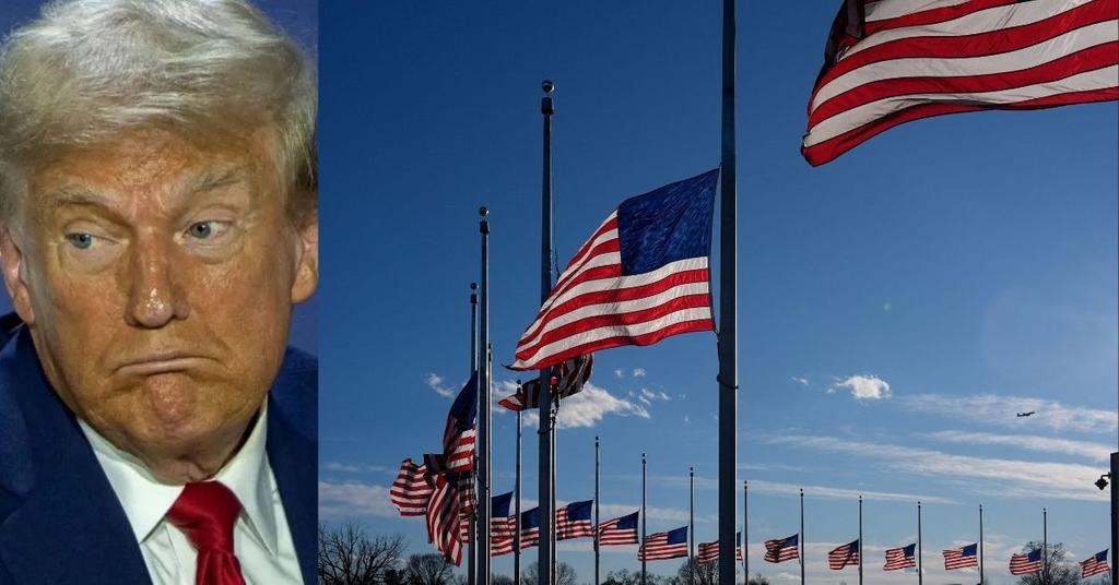 Donald Trump Rips Dems for Flags at Half-Staff on Inauguration Day