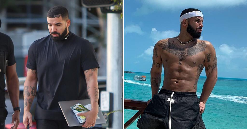 'Certified Loverboy' Drake Flexes His Giant Muscles As He Leaves LA ...