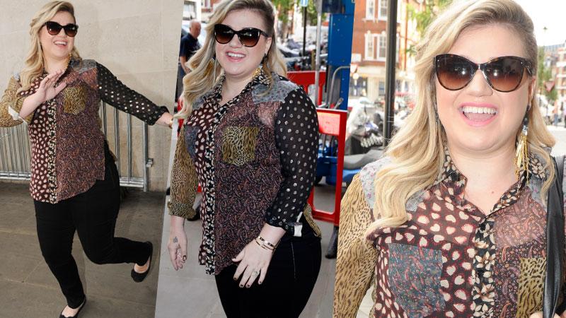 Kelly Clarkson All Smiles In U.K. Despite Potential Health Crisis Due ...