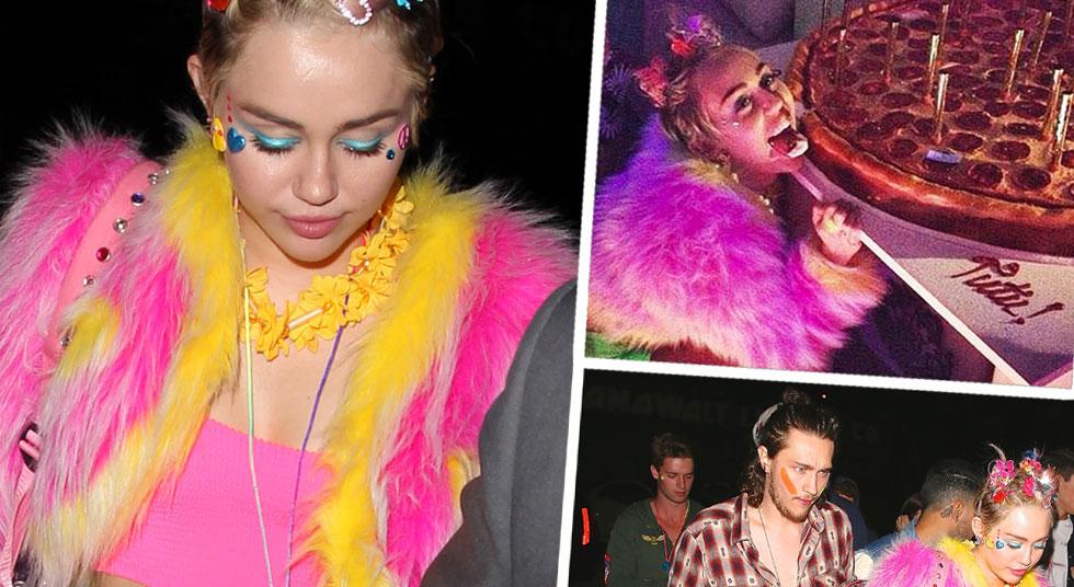 Miley Looks Like A Muppet At Her Raunchy Birthday Celebration