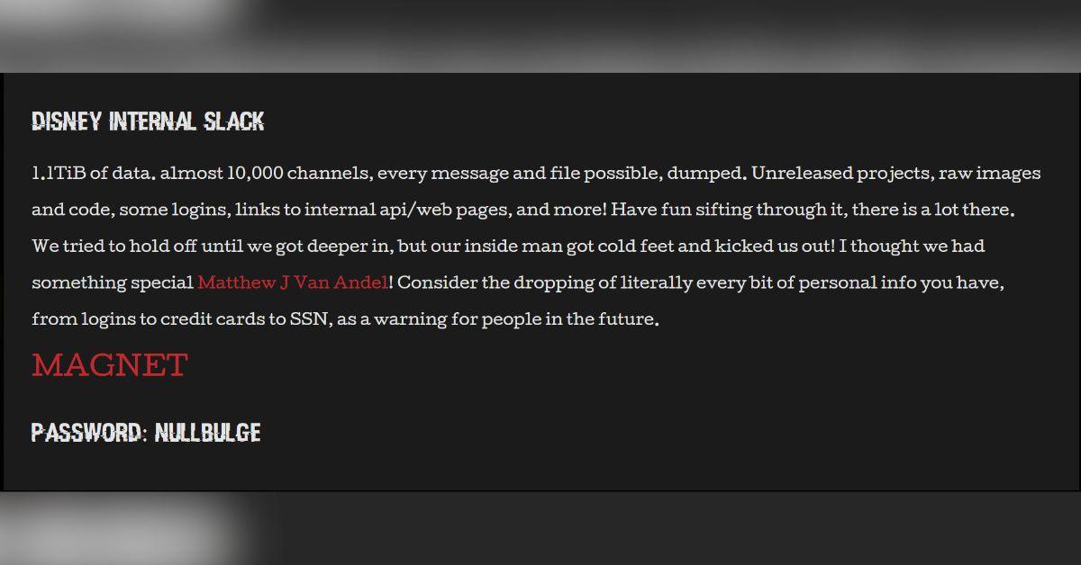 Disney Probing Cyber Assault By Anti-AI Group