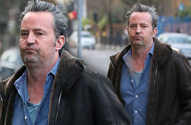 Disheveled Matthew Perry Experiences A Bad Hair Day In London