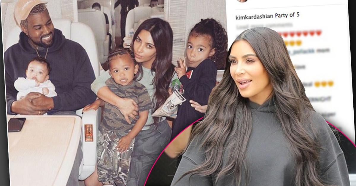 Kim Kardashian Posts Happy Family Photo Amid Scandals