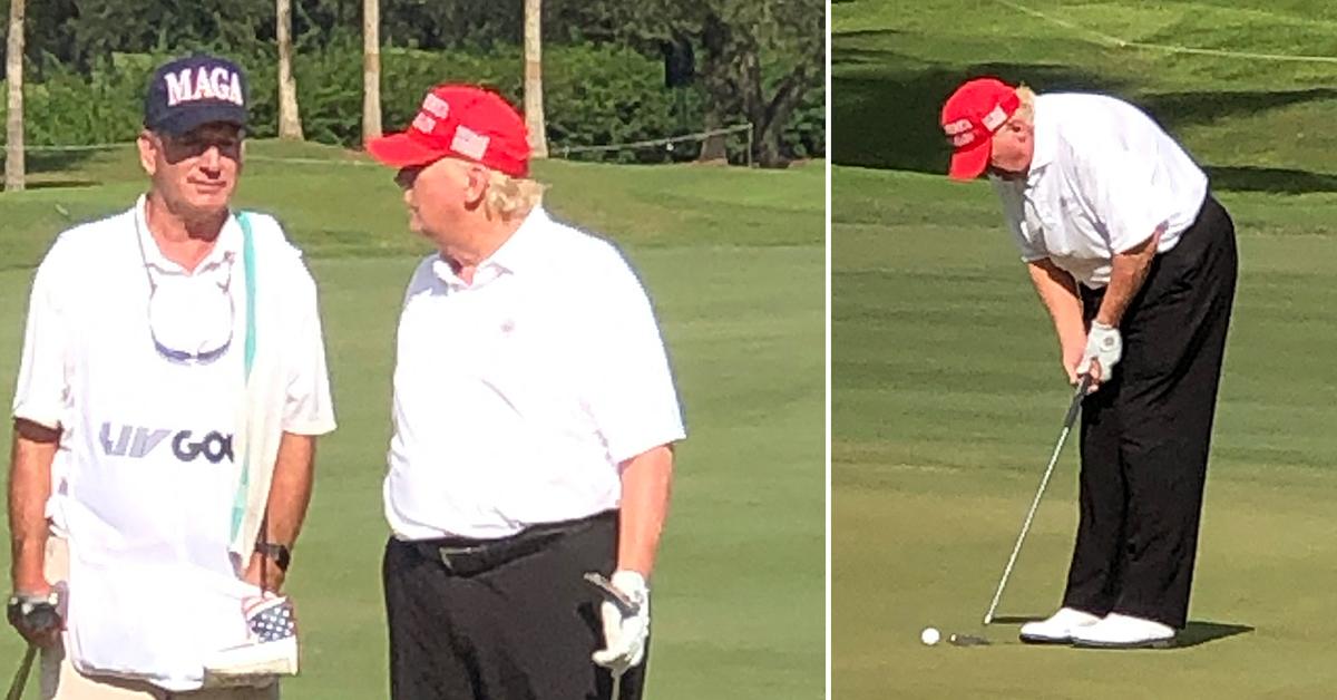 Donald Trump Takes Swing At Joe Biden On Golf Course