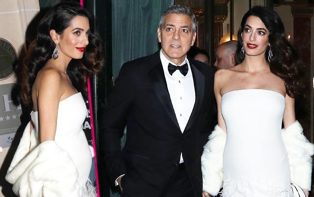 Amal Clooney Pregnant Twins Paris Photos -- George Clooney’s Wife Is ...