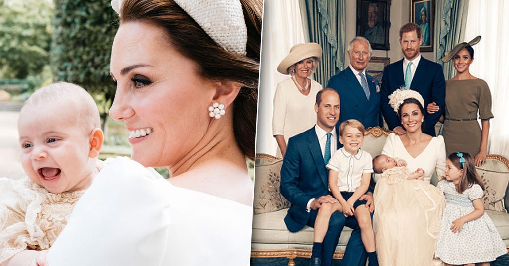 Prince Louis Shows Smile In Christening Photos With Mom Kate