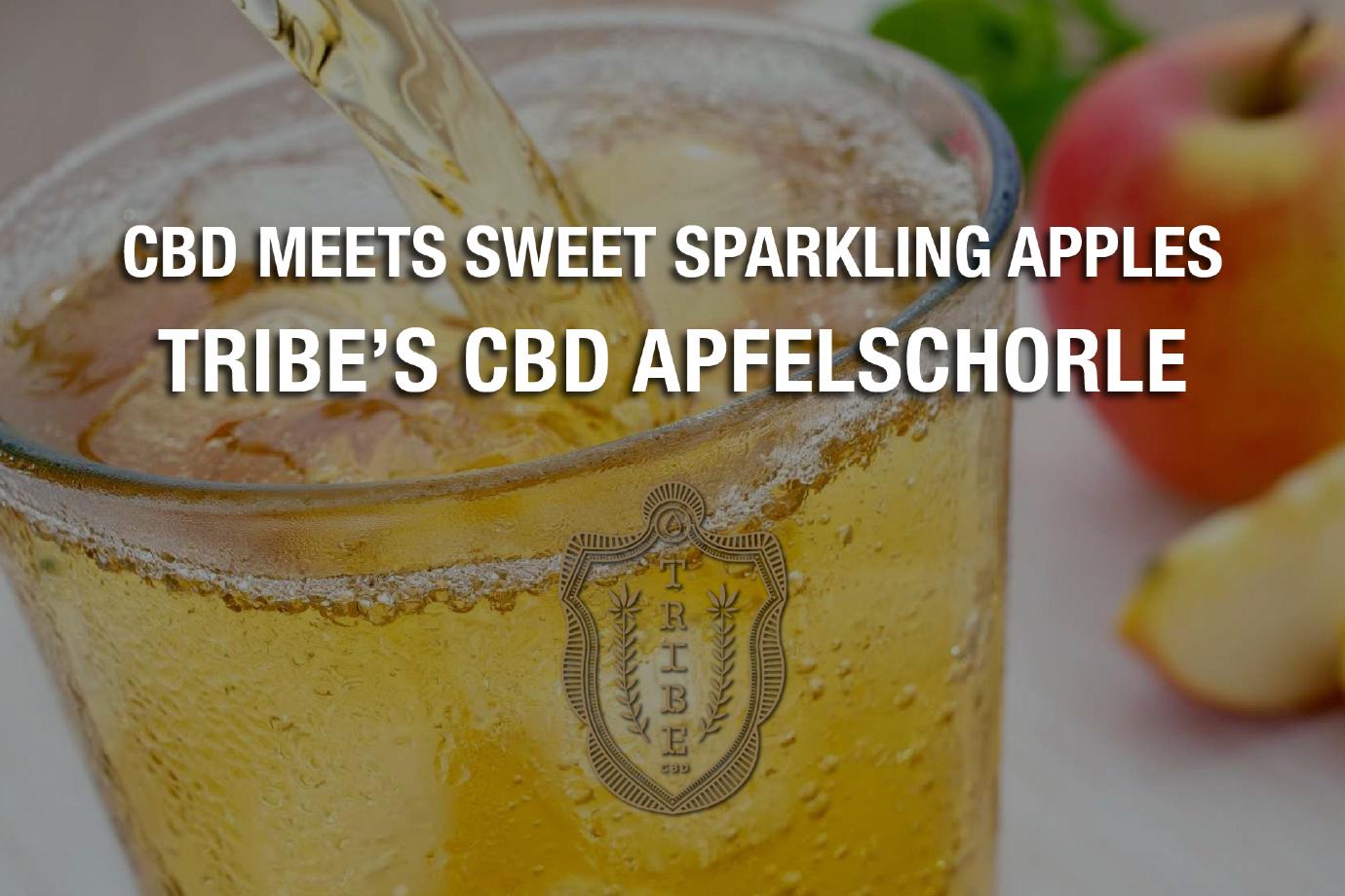 CBD Meets Sweet Sparkling Apples — Taste Tribe’s CBD Apfelschorle