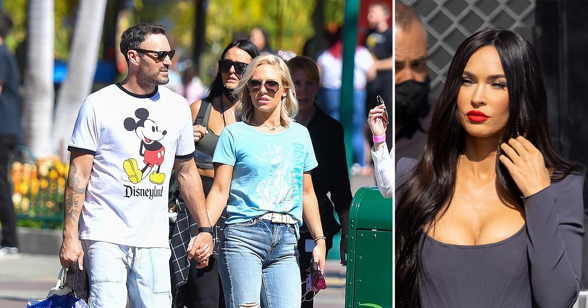 Brian Austin Green Goes To Disneyland With Sharrna Burgess As Megan Fox ...