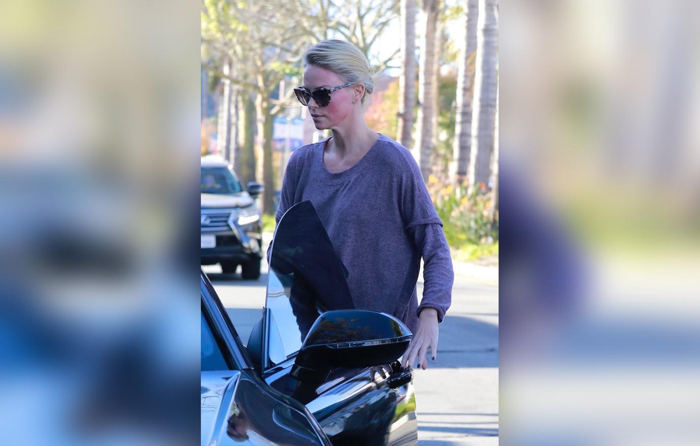 Charlize Theron Shows Nasty Face Welts After Facial Procedure