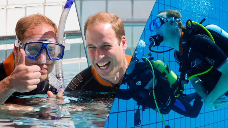 Scuba Diving Royalty! Prince William (Wet) Suits Up To Become President ...
