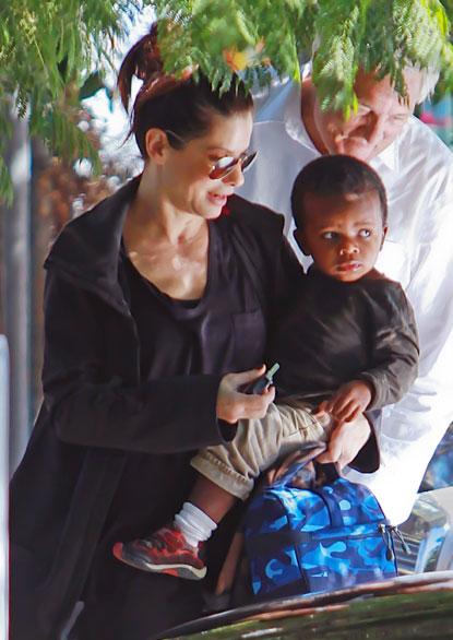 It Never Gets Old: Sandra Bullock Picks Up Little Louis From School