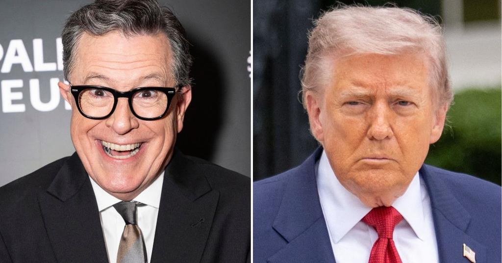 Trump Celebrates Stephen Colbert's 'The Late Show' Exit With AI Video