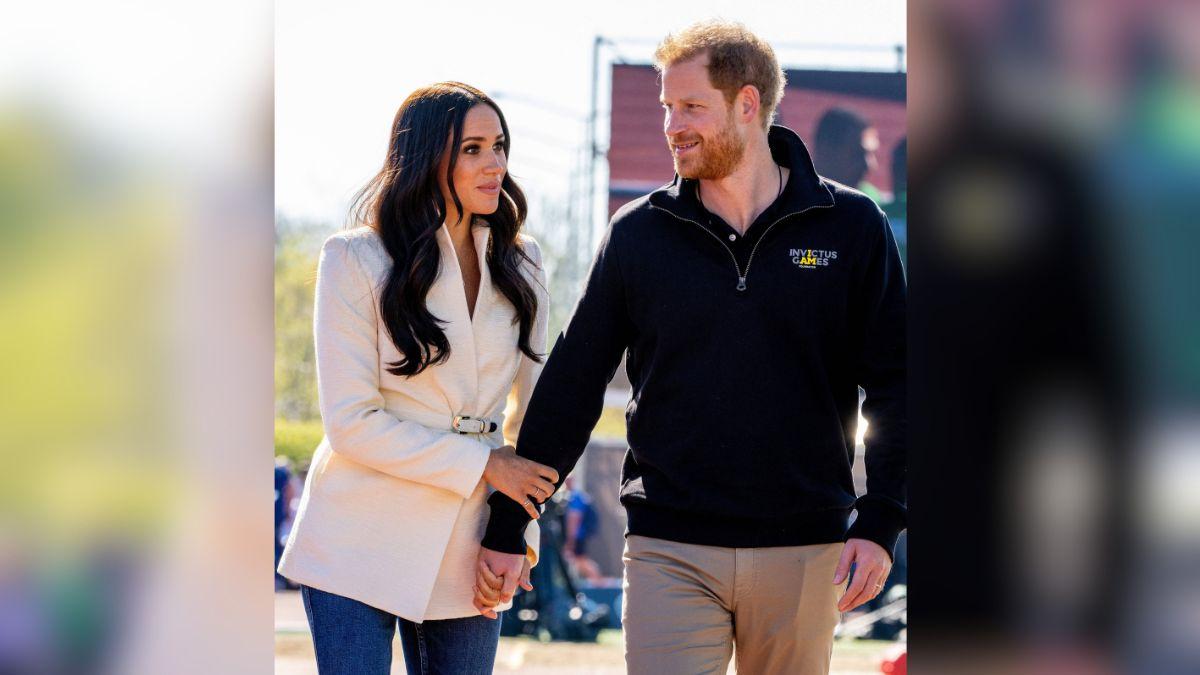Meghan Markle Called Out for Bizarrely Rubbing Prince Harry on NBA Date