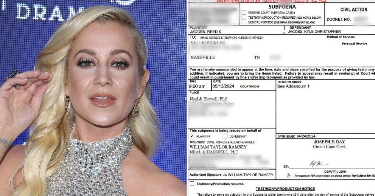 READ THE SUBPOENA Kellie Pickler's in-Laws Sent Her in Probate Case