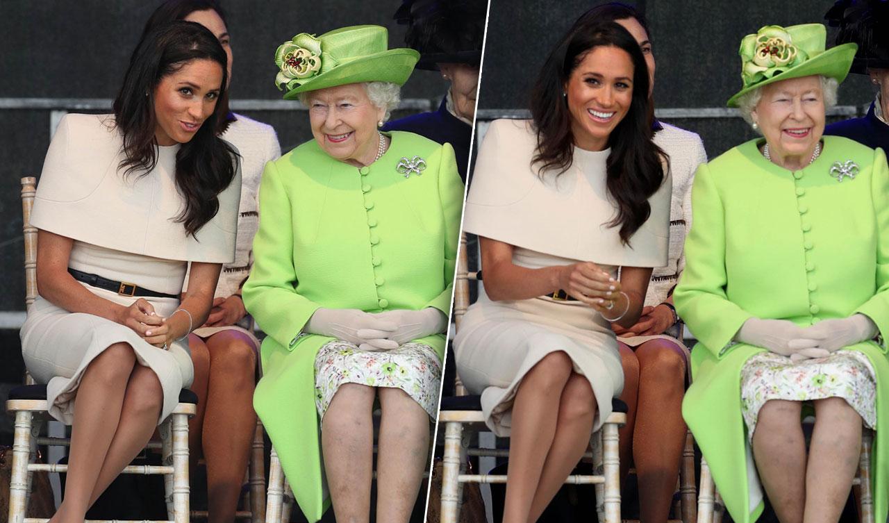Meghan Markle Makes Queen Elizabeth Smile During Royal Outing