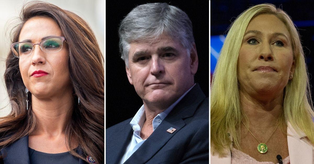 Sean Hannity Grills Lauren Boebert About Marjorie Taylor Greene Spat Sean Hannity Grills Lauren Boebert About Marjorie Taylor Greene Spat